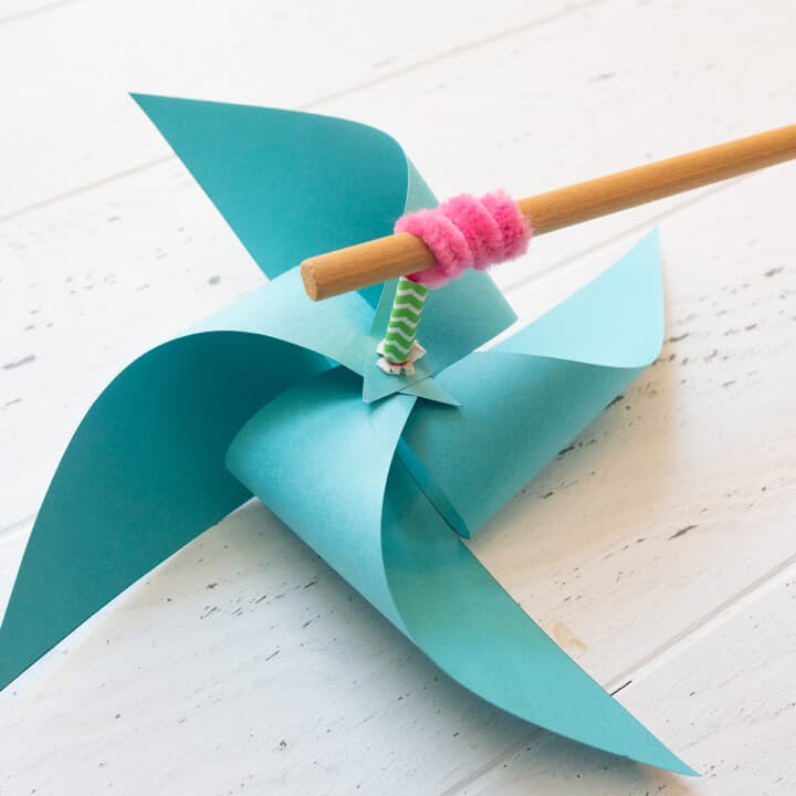 Easy Paper Windmill Craft • Craving Some Creativity