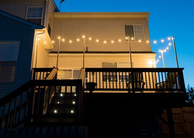 How To Hang Outdoor String Lights (Multiple Ways)