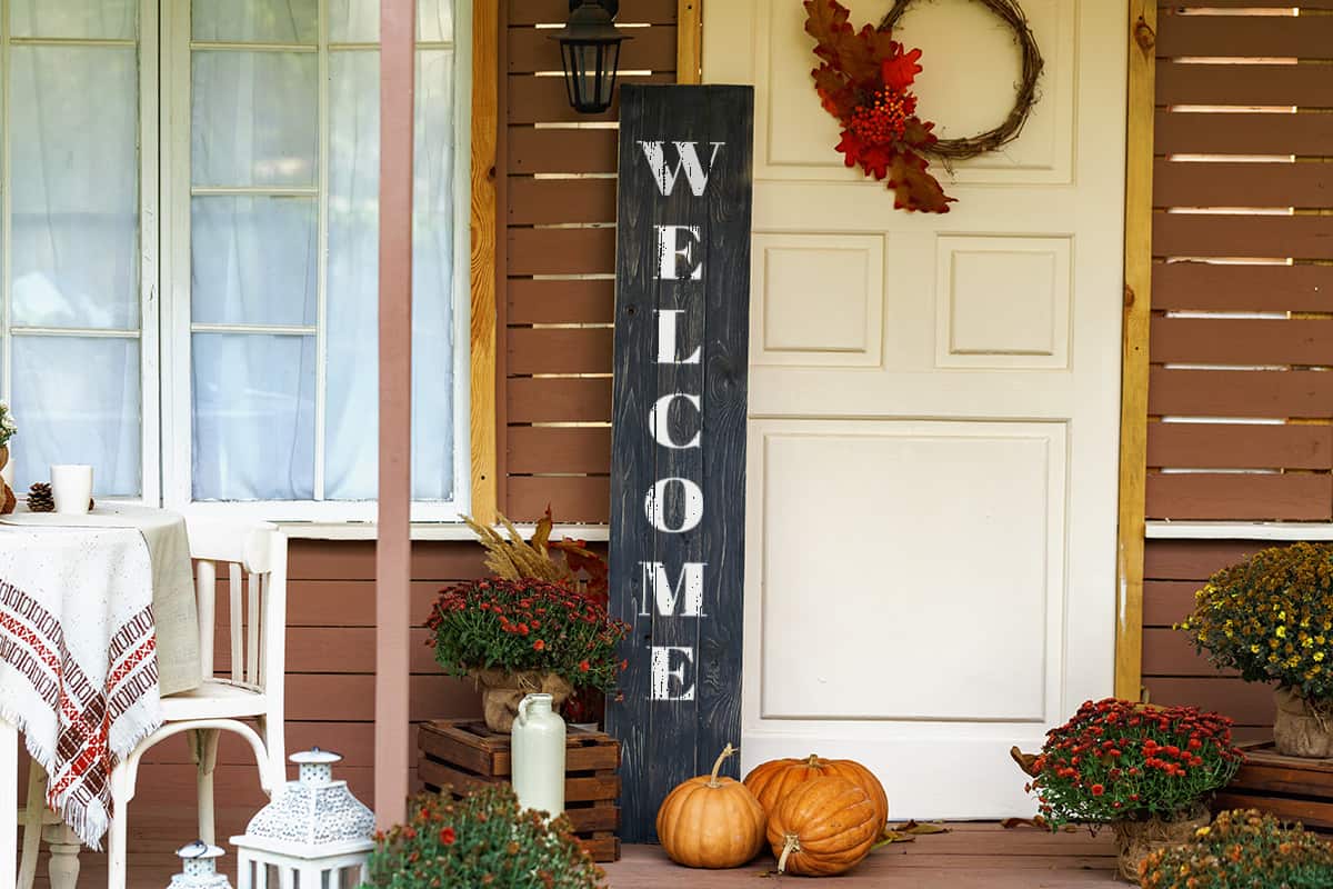 DIY Welcome Sign for Porch • Craving Some Creativity