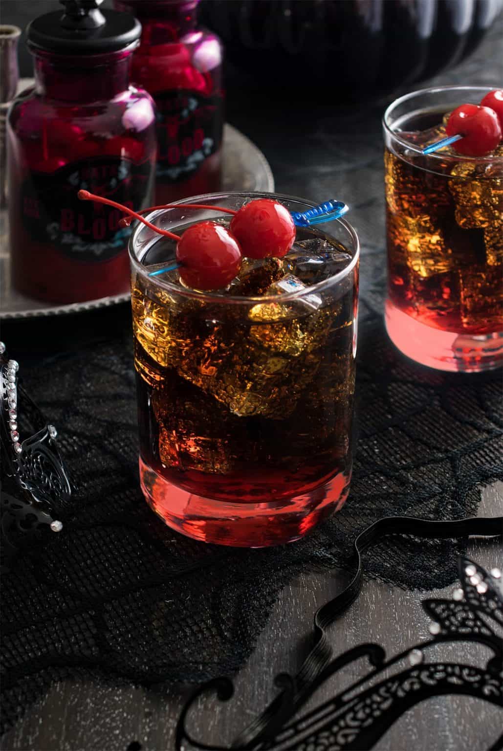 Red Death Halloween Martini Cocktail • Craving Some Creativity