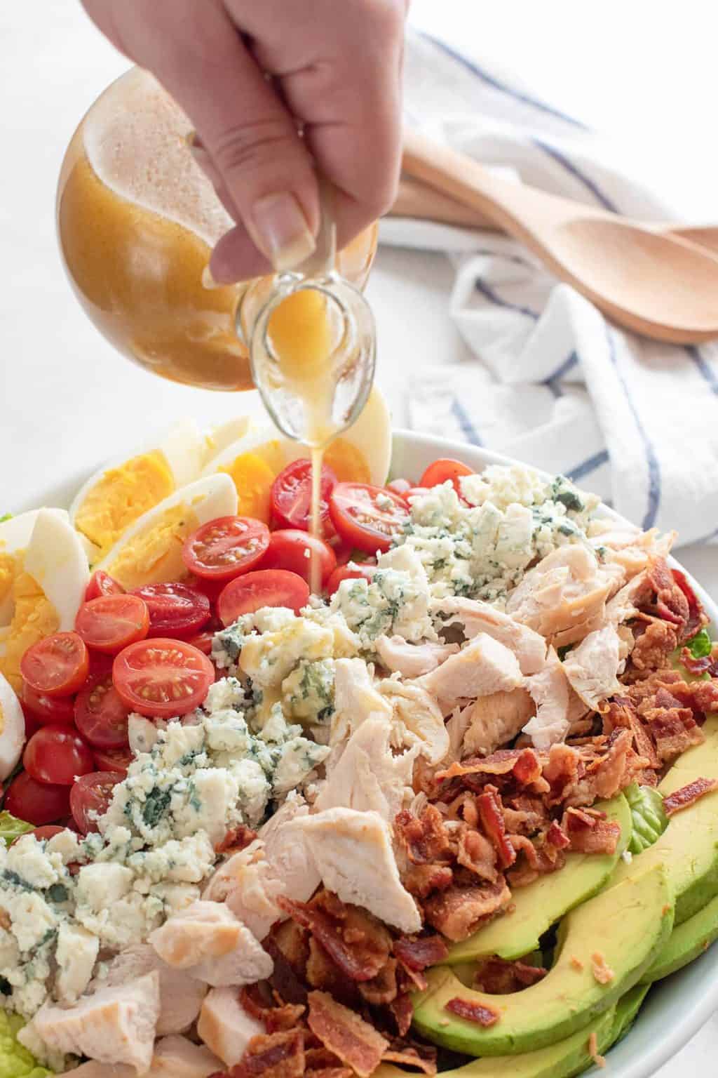 Traditional Cobb Salad with Homemade Balsamic Vinaigrette • Craving ...
