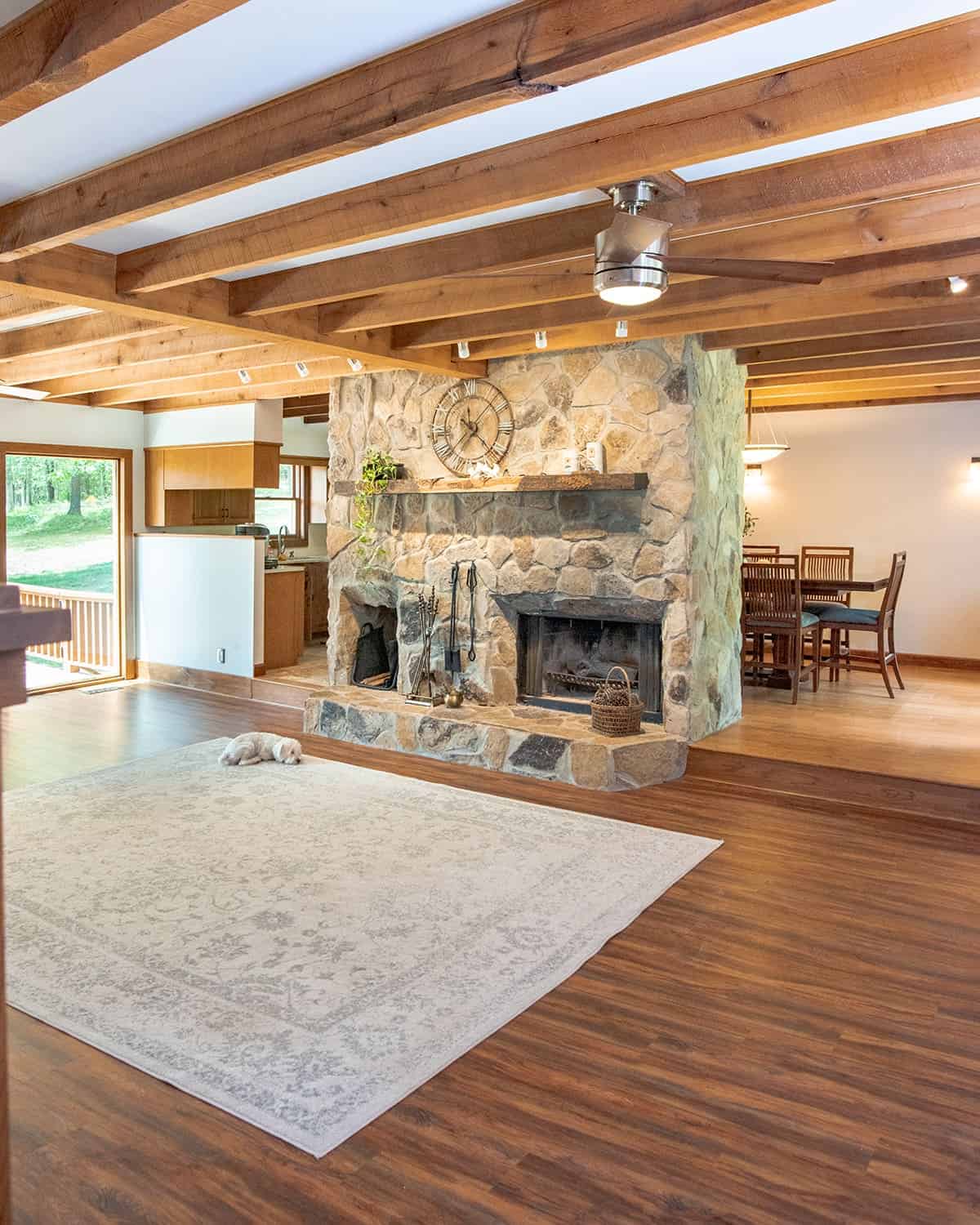 Log Cabin Ceiling Beams
