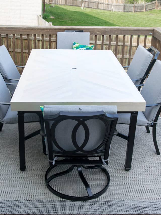 DIY Outdoor Table with Free Plans • Craving Some Creativity