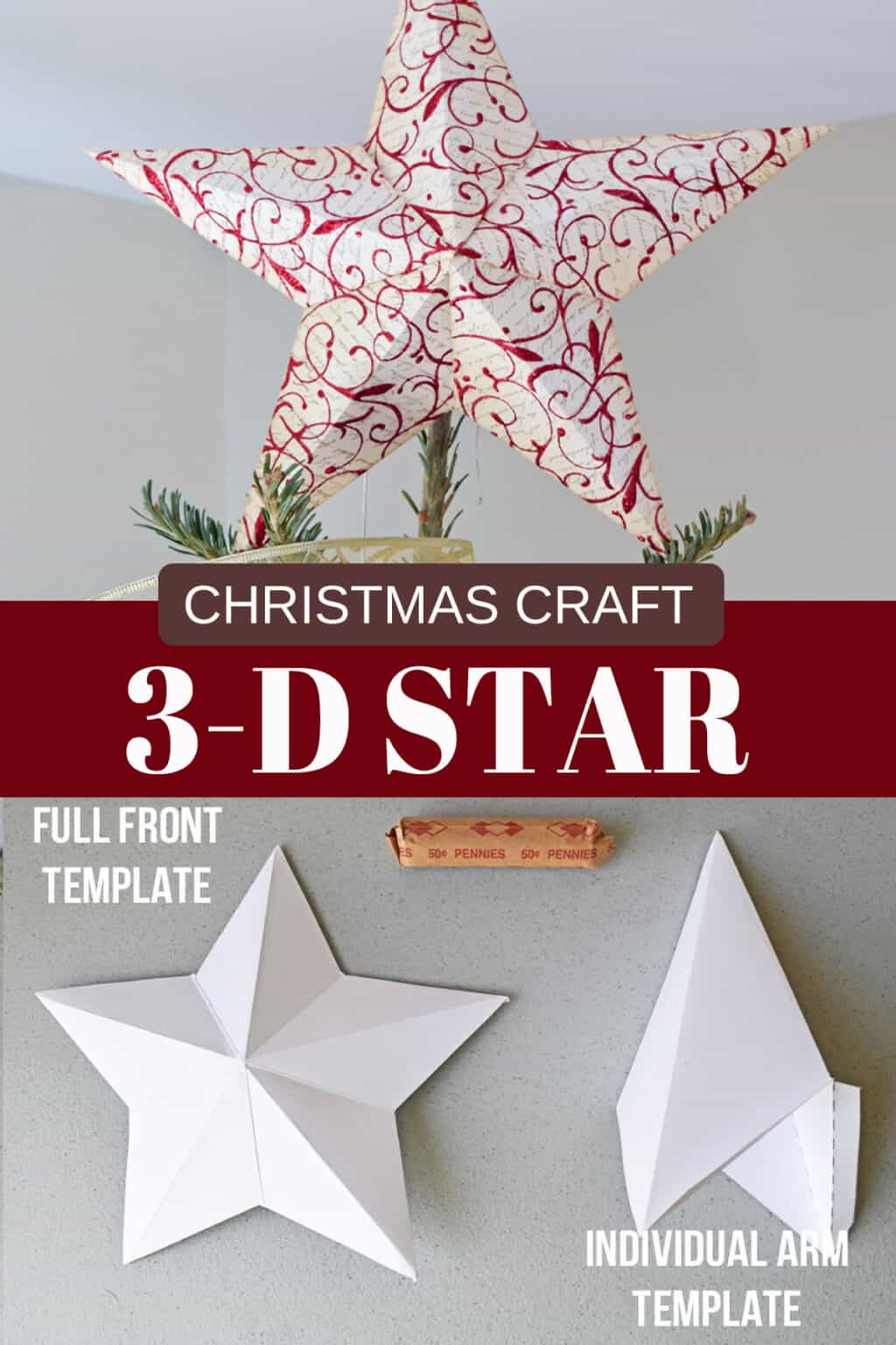 Easy Step by Step 3D Star Tutorial & Template • Craving Some Creativity