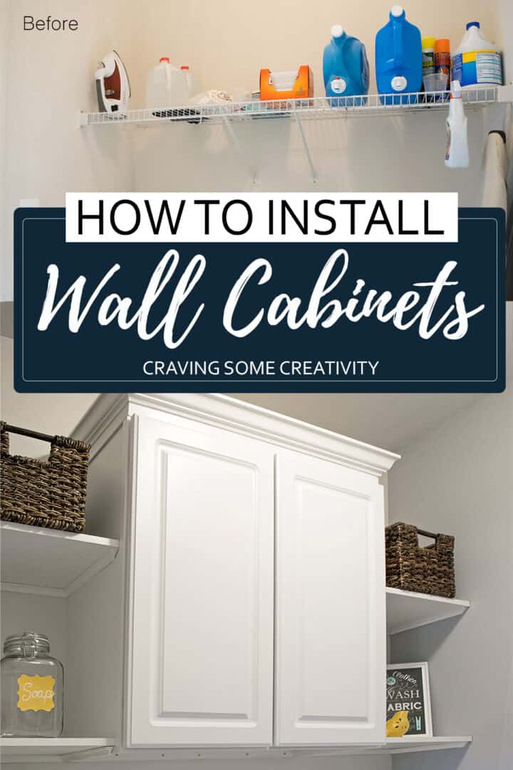 How to Install Laundry Room Cabinets • Craving Some Creativity