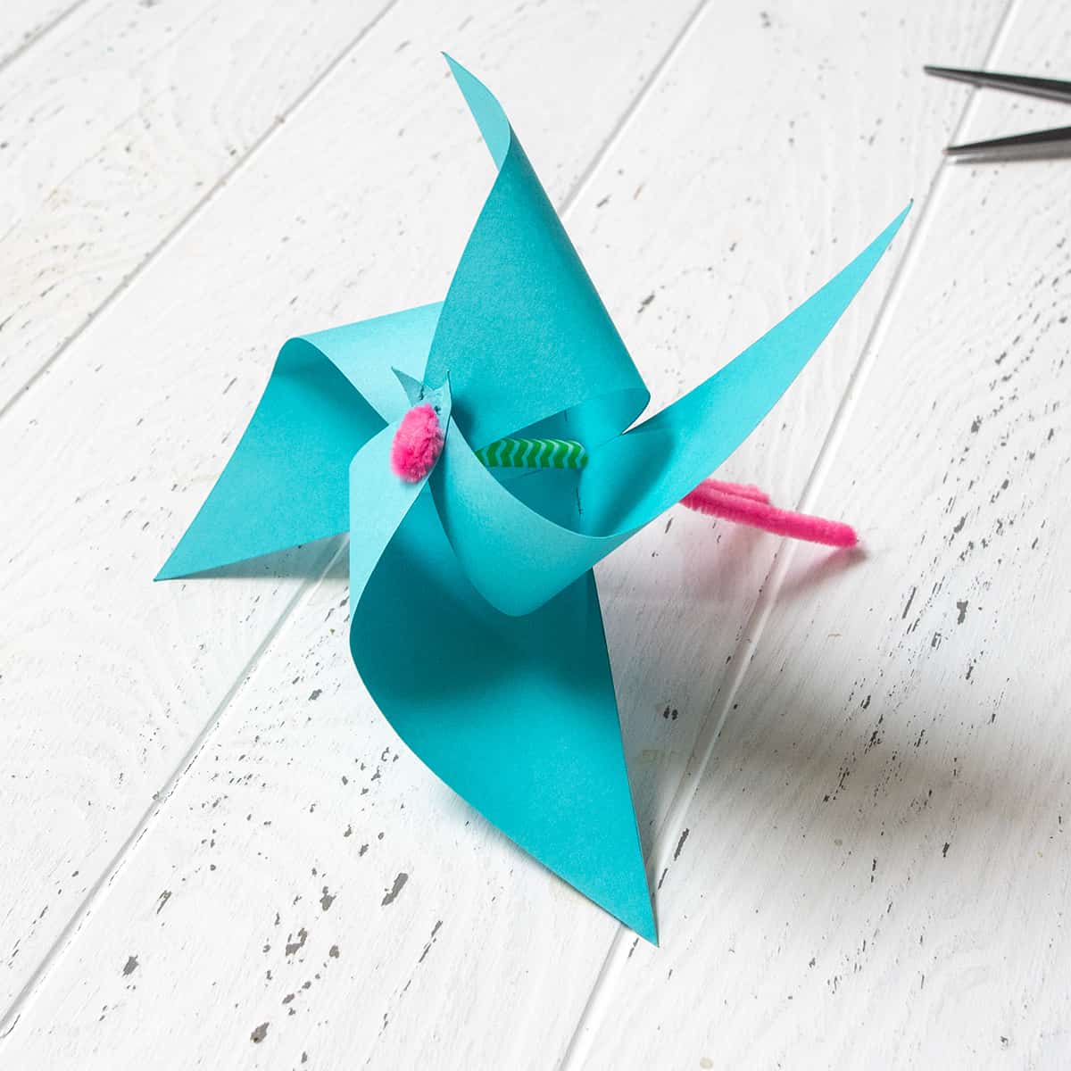 Easy Paper Windmill Craft • Craving Some Creativity