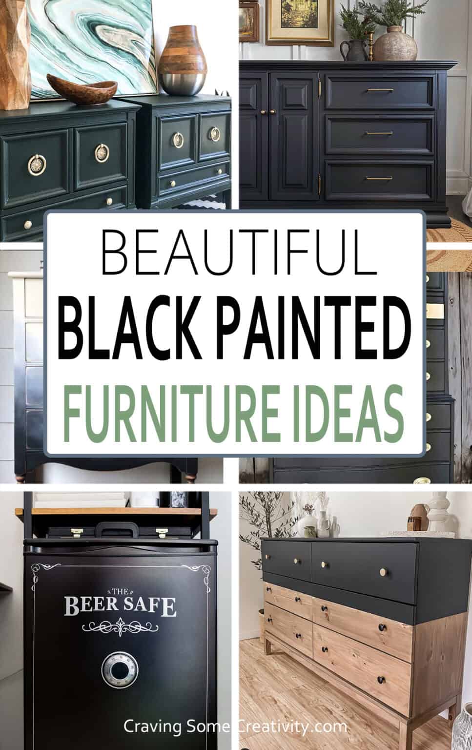 Gorgeous Black Painted Furniture Ideas • Craving Some Creativity