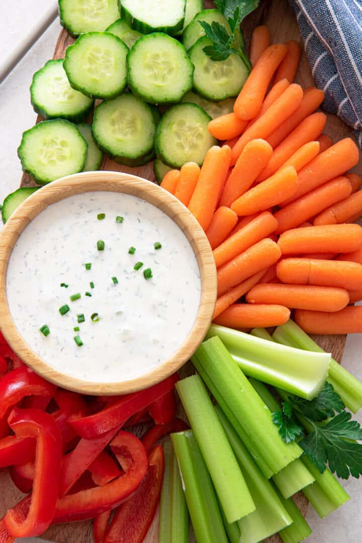 Healthy Ranch Dip with Greek Yogurt • Craving Some Creativity