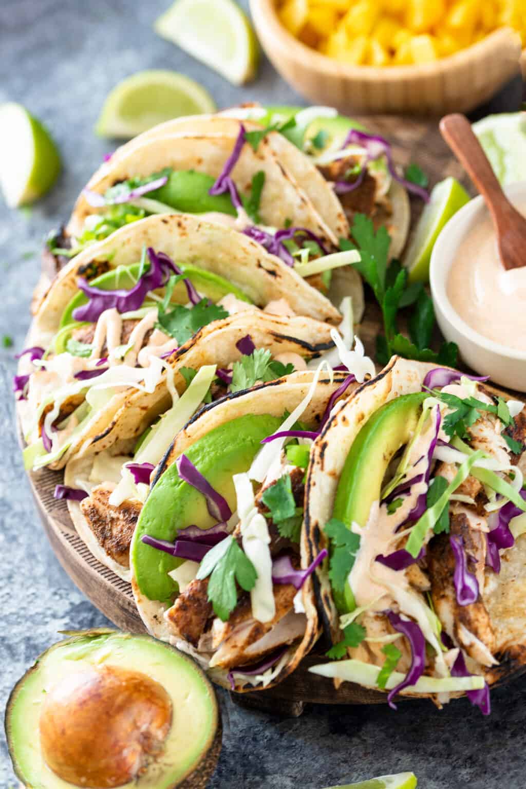 Blackened Fish Tacos • Craving Some Creativity
