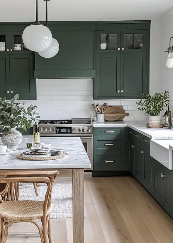 The 20 Best Sage Green Cabinet Paint Colors (from real kitchens) • Craving Some Creativity