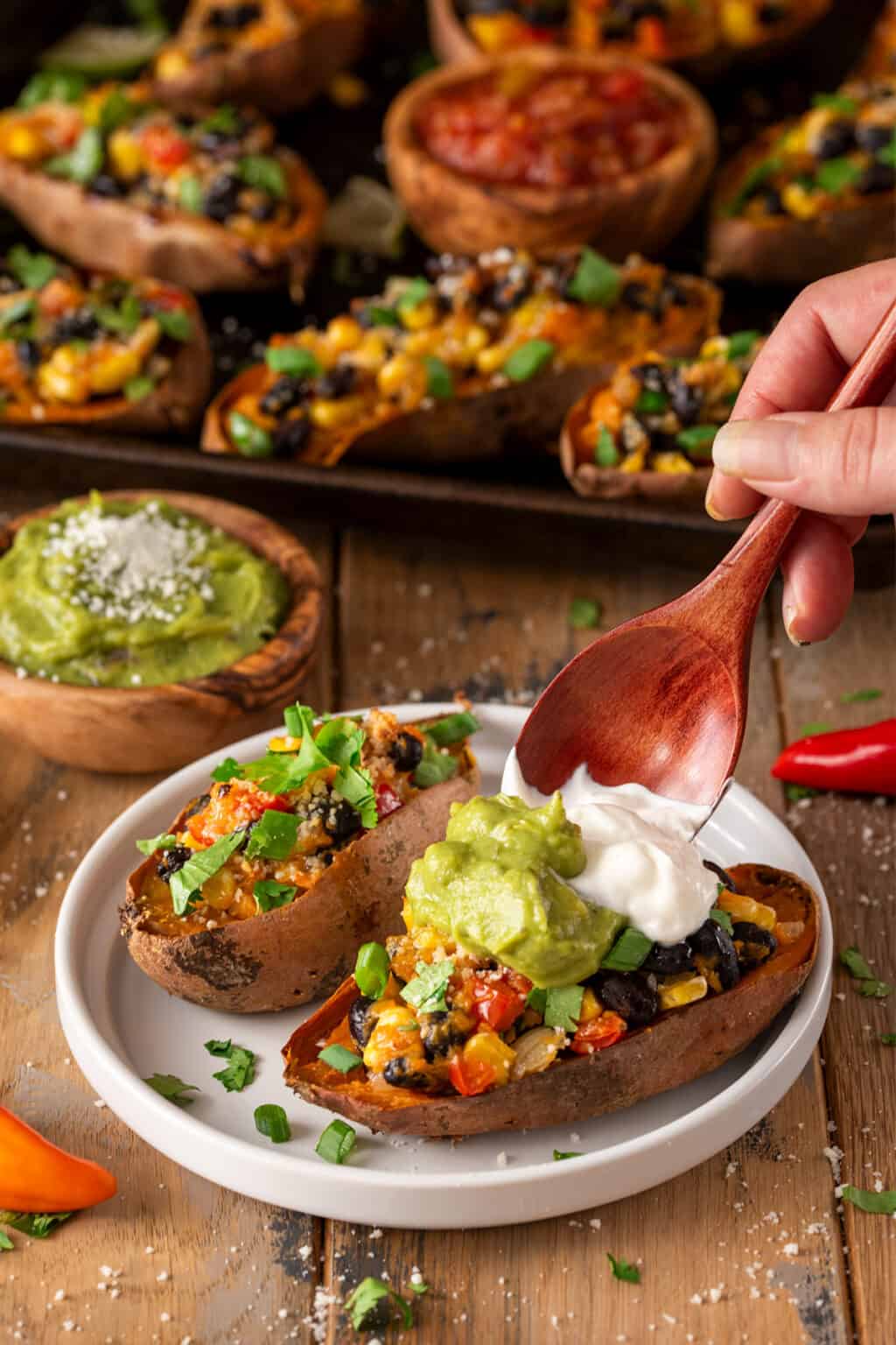 Mexican Stuffed Sweet Potatoes • Craving Some Creativity
