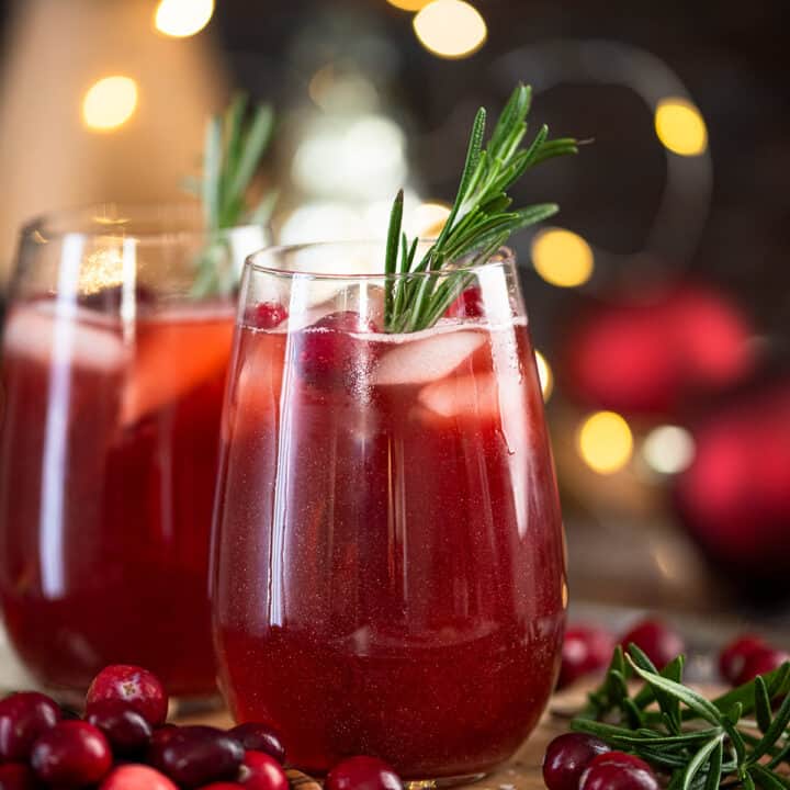 Christmas Cranberry Punch Mocktail • Craving Some Creativity