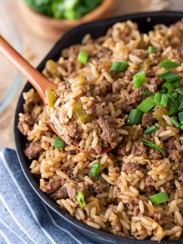 Louisiana Dirty Rice (Cajun Rice Dressing) • Craving Some Creativity