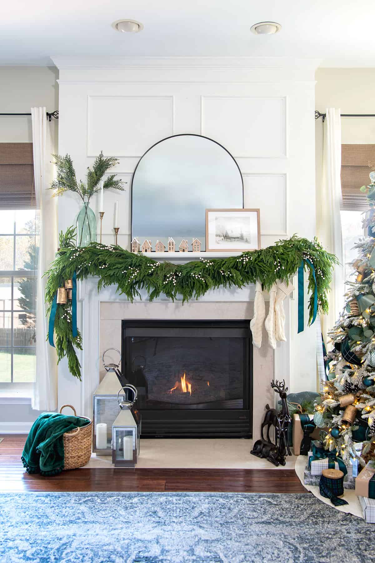 How to Create a Lush Layered Christmas Garland for Your Mantel Craving Some Creativity