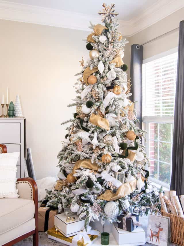 My Favorite Easy Techniques to Add Christmas Tree Ribbon (+Video)