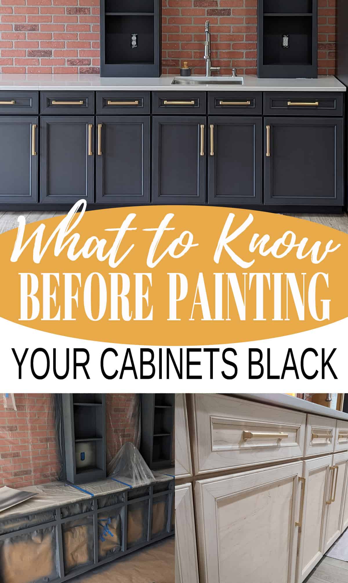 What to Know Before Painting Kitchen Cabinets Black • Craving Some ...